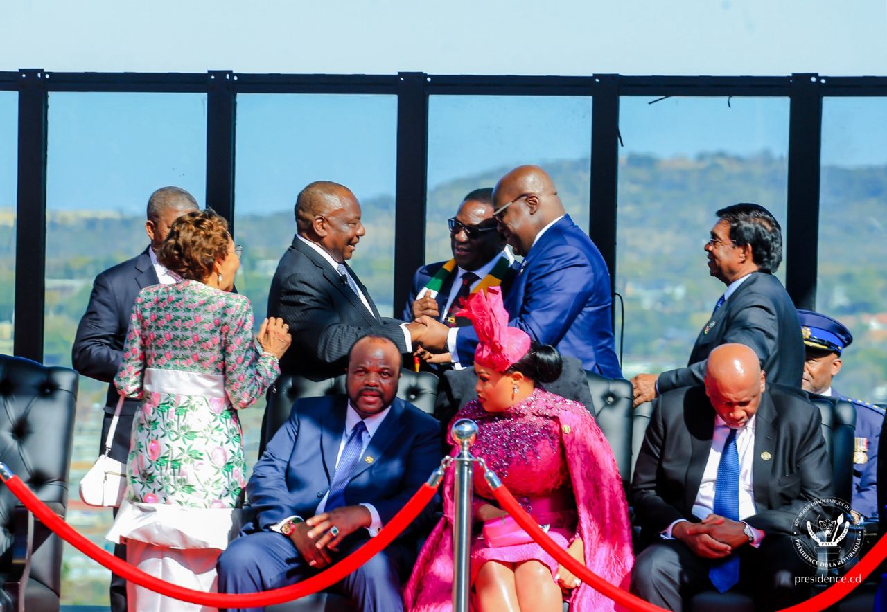 RDC:Investiture du président Cyril Ramaphosa Félix Tshisekedi a ...